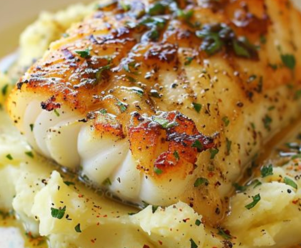 Golden Seared Cod with Herb Butter Sauce – Findatorr