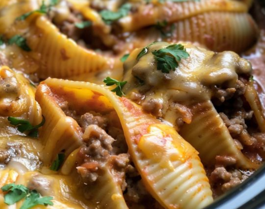 Slow Cooker Taco Stuffed Shells with Queso – Findatorr