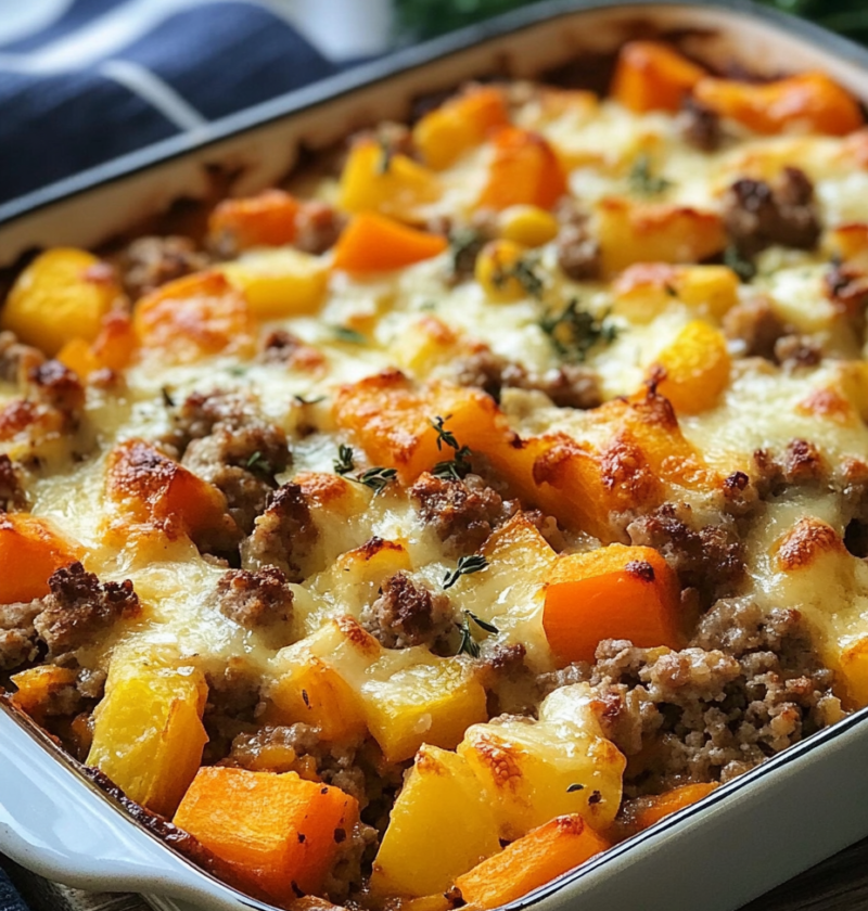 Amish Hamburger with Fall Veggies Bake – Findatorr